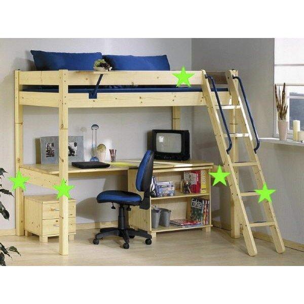 Thuka Maxi Baupaket Hochbett Schrägl. nat - 309